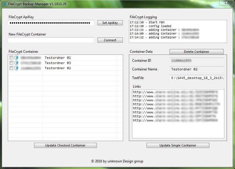 Filecrypt Backup Manager